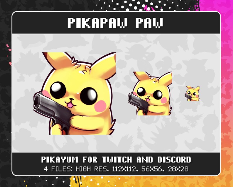 Pokemon Emotes Pikachu Emotes for Twitch and Discord - Etsy