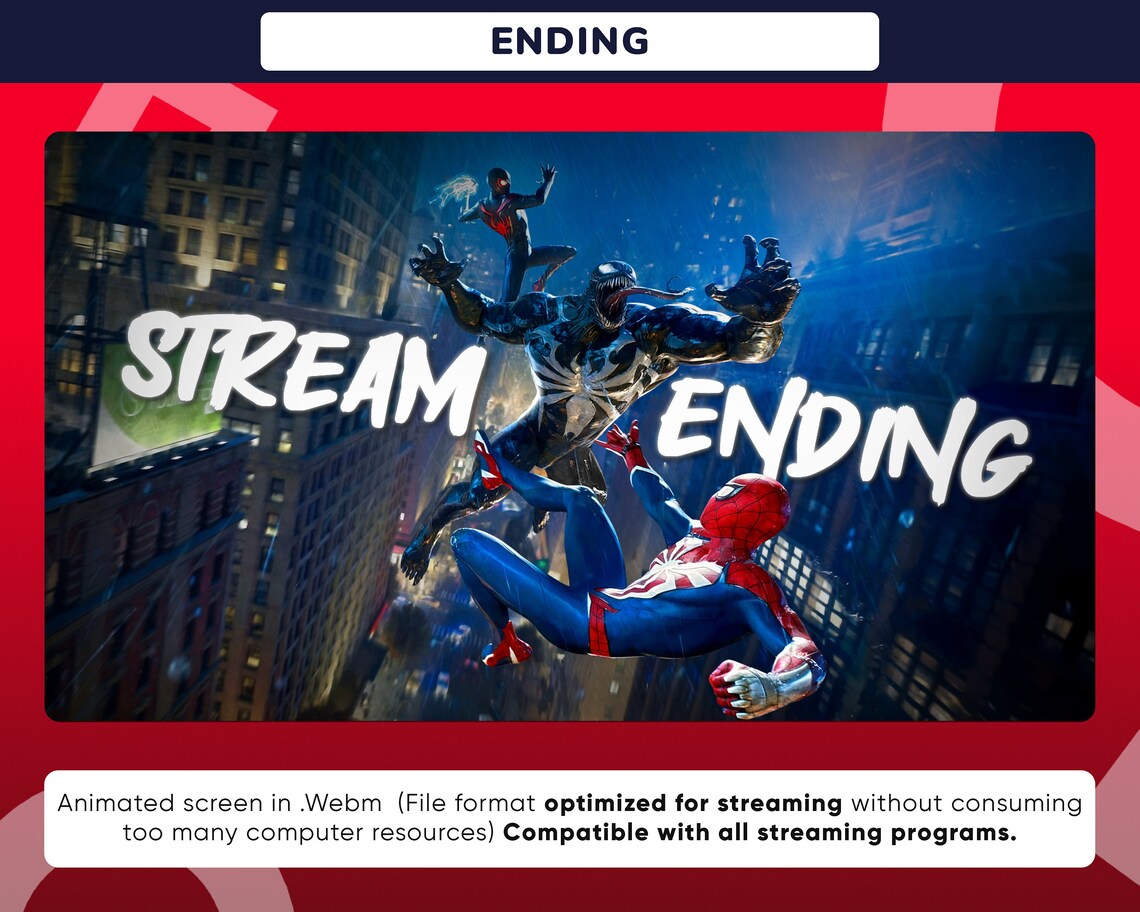 Pantallas De Transmisión De Spiderman 2 PS5, Pantallas De Twitch ...