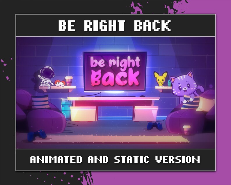 Twitch Animated Screens / Cute Kitten / Twitch Screens / Animated ...