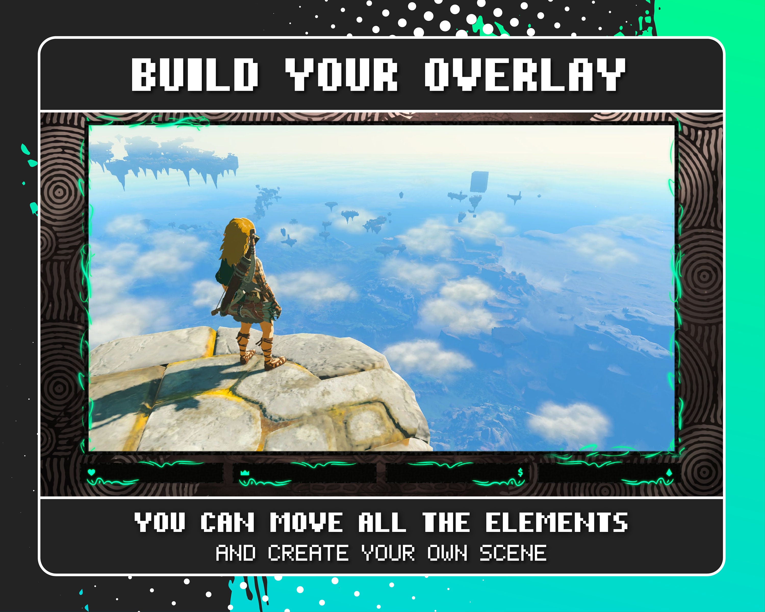 Zelda Tears of the Kingdom Overlay Twitch | Animated Overlay | BOTW ...