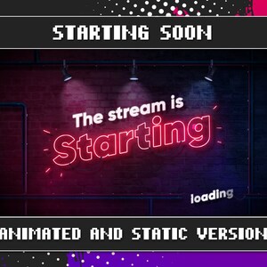 Twitch Animated Starting Soon for Live Streaming - Twitch Starting Soon ...