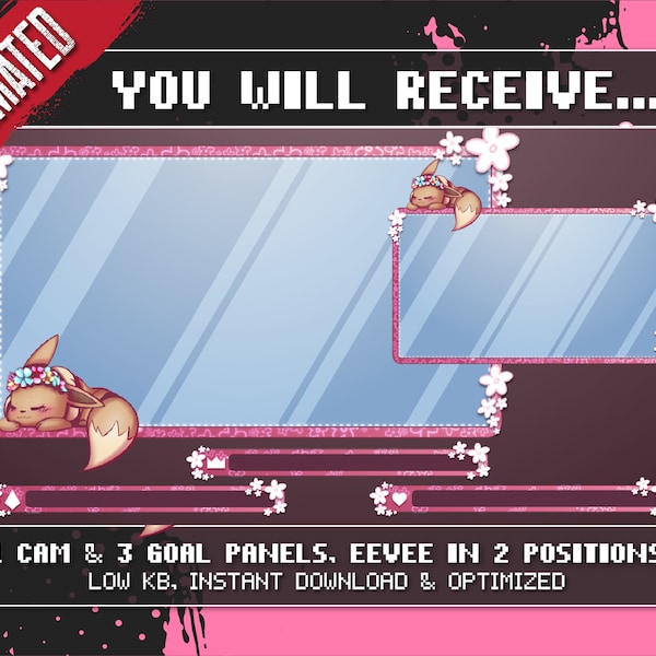 Eevee Stream Overlay - Etsy