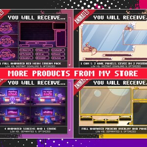 Red Neon - Twitch Animated Be Right Back for Live Streaming - Twitch Be ...
