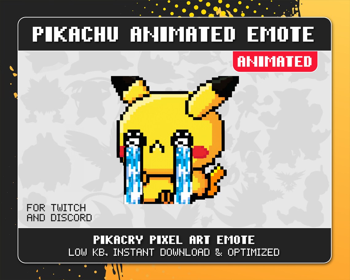 Animated Cute Pokemon Emote for Twitch and Discord Cry Emote - Etsy