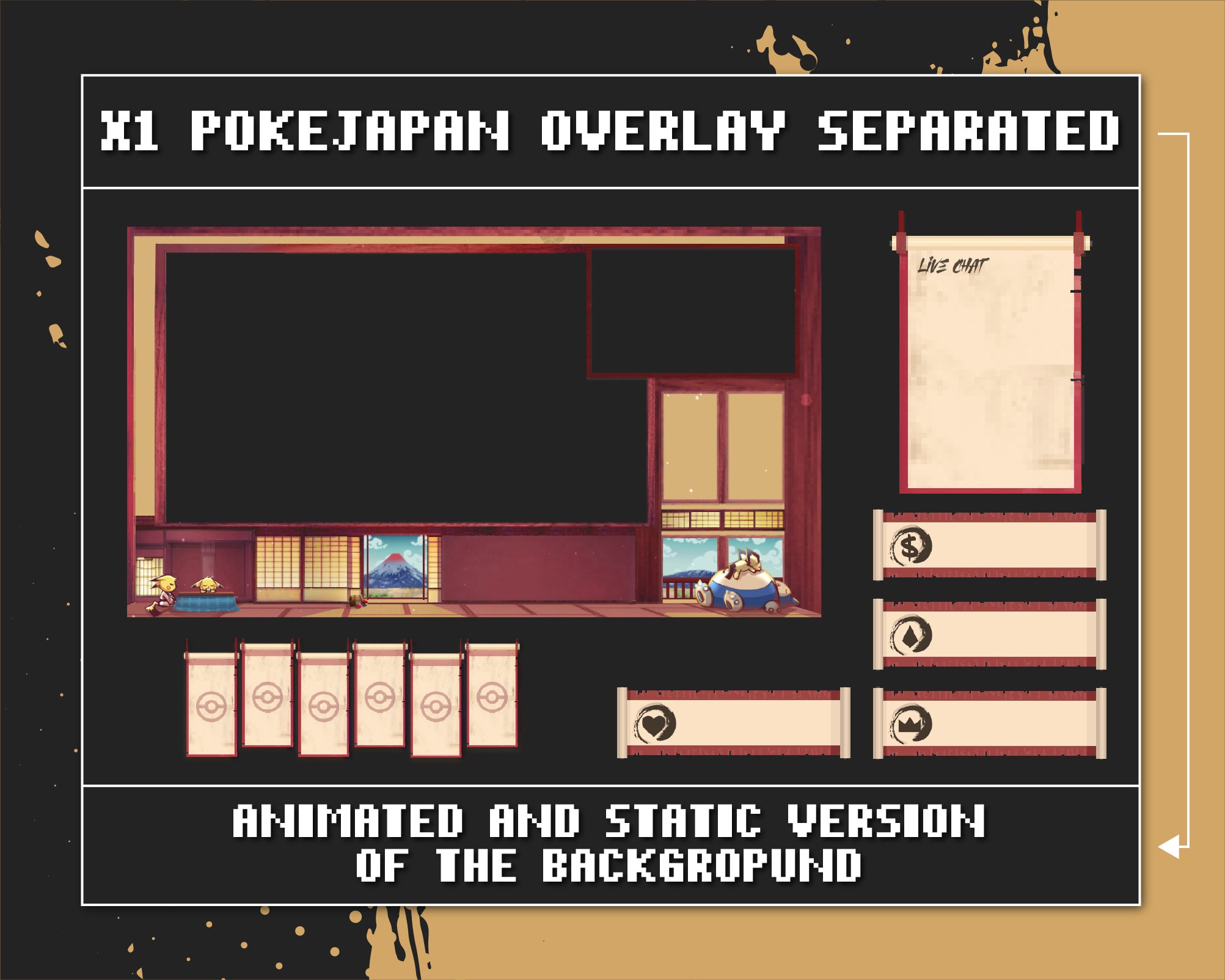 Pokemon Legends Arceus Overlay Pack / Pokemon Overlay / Anime Overlay ...