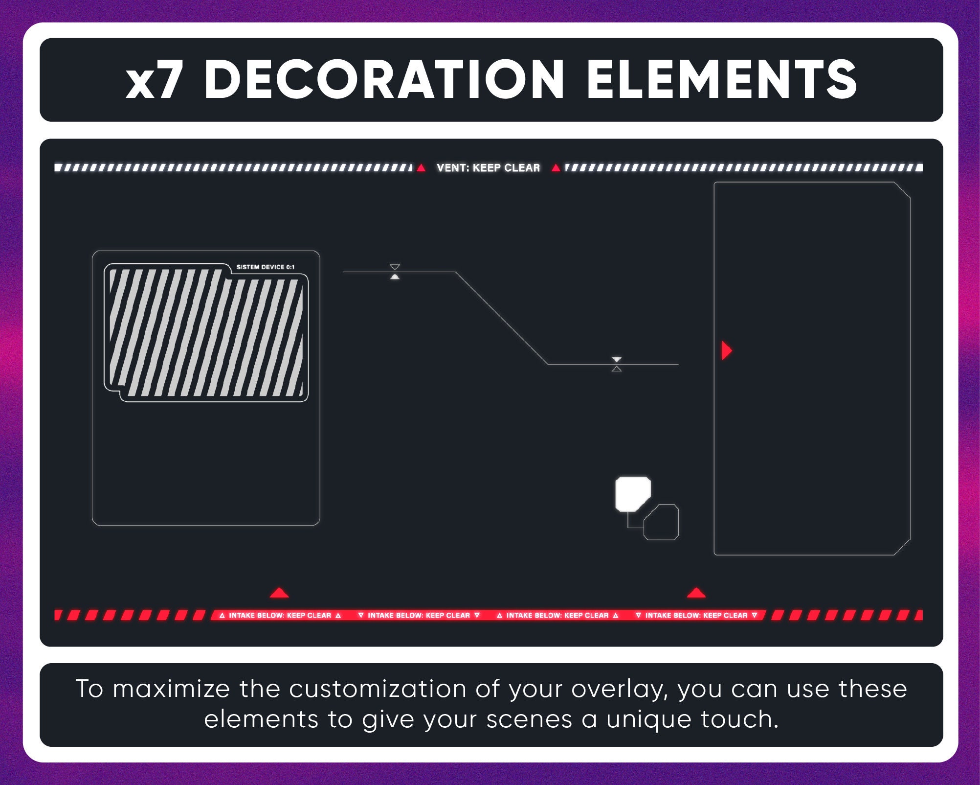 STARFIELD Overlay for Streaming, Future Minimalistic Twitch Overlay - Etsy