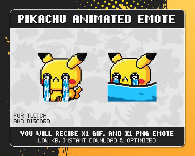 Animated Cute Pokemon Emote for Twitch and Discord - Cry Emote ...