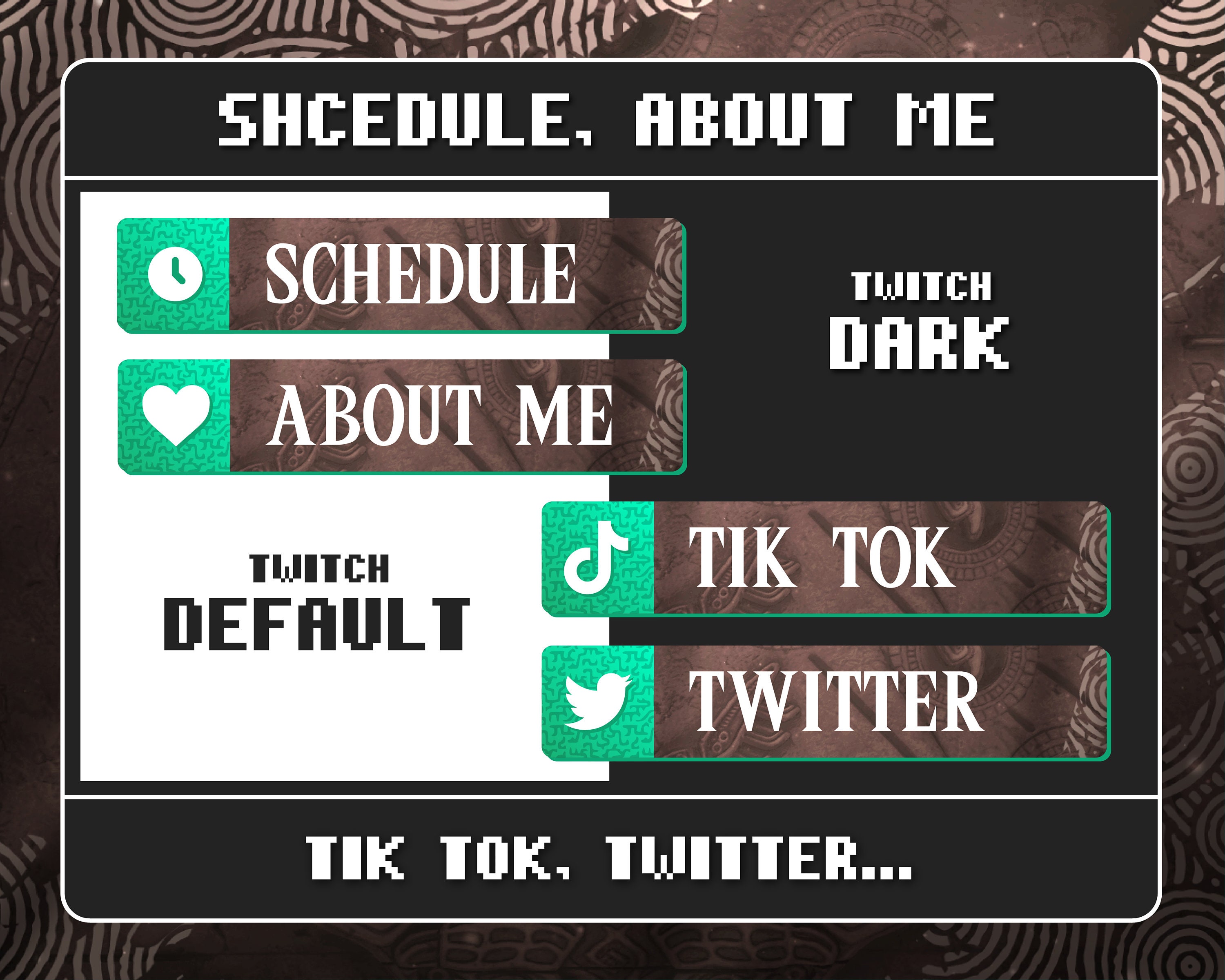 Zelda Tears of the Kingdom Twitch Panels | Zelda Overlay - Etsy