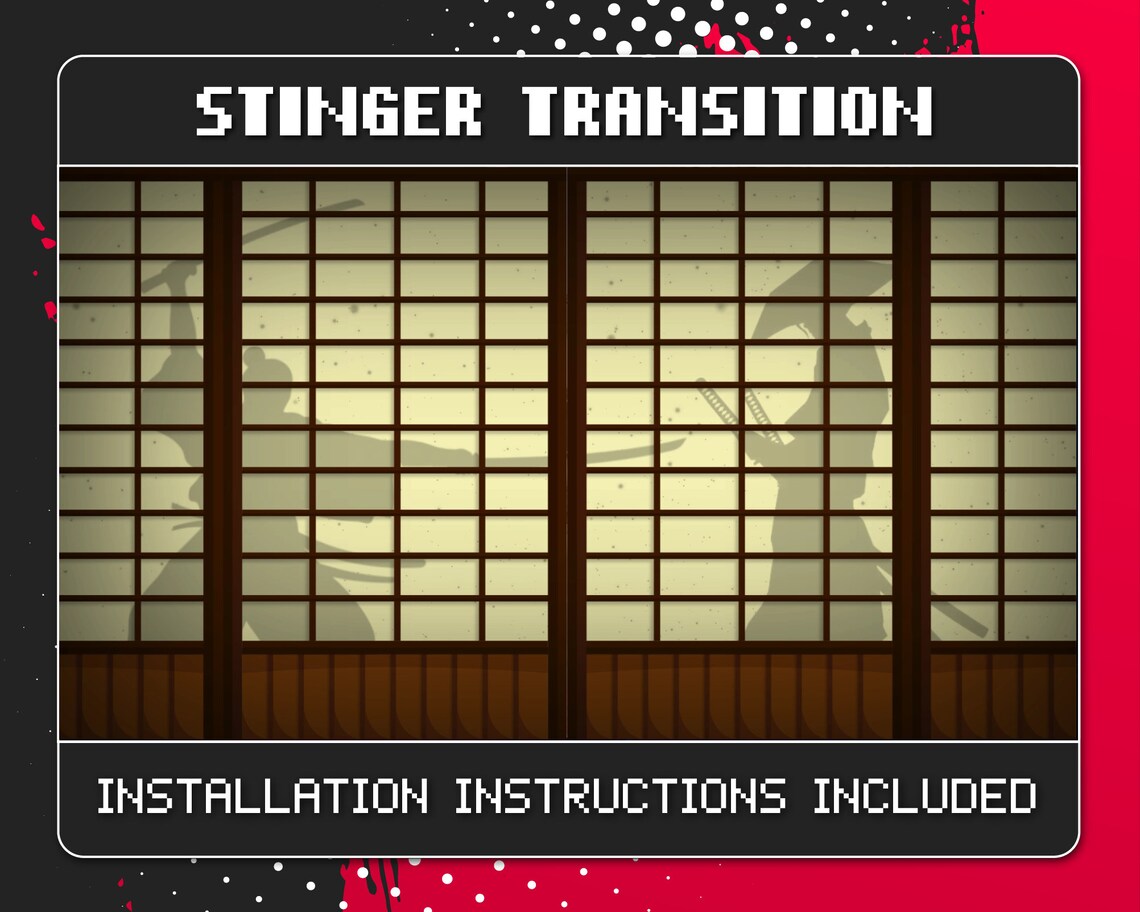 Animated Twitch Stinger Transition Japan Stream Transition Animated ...
