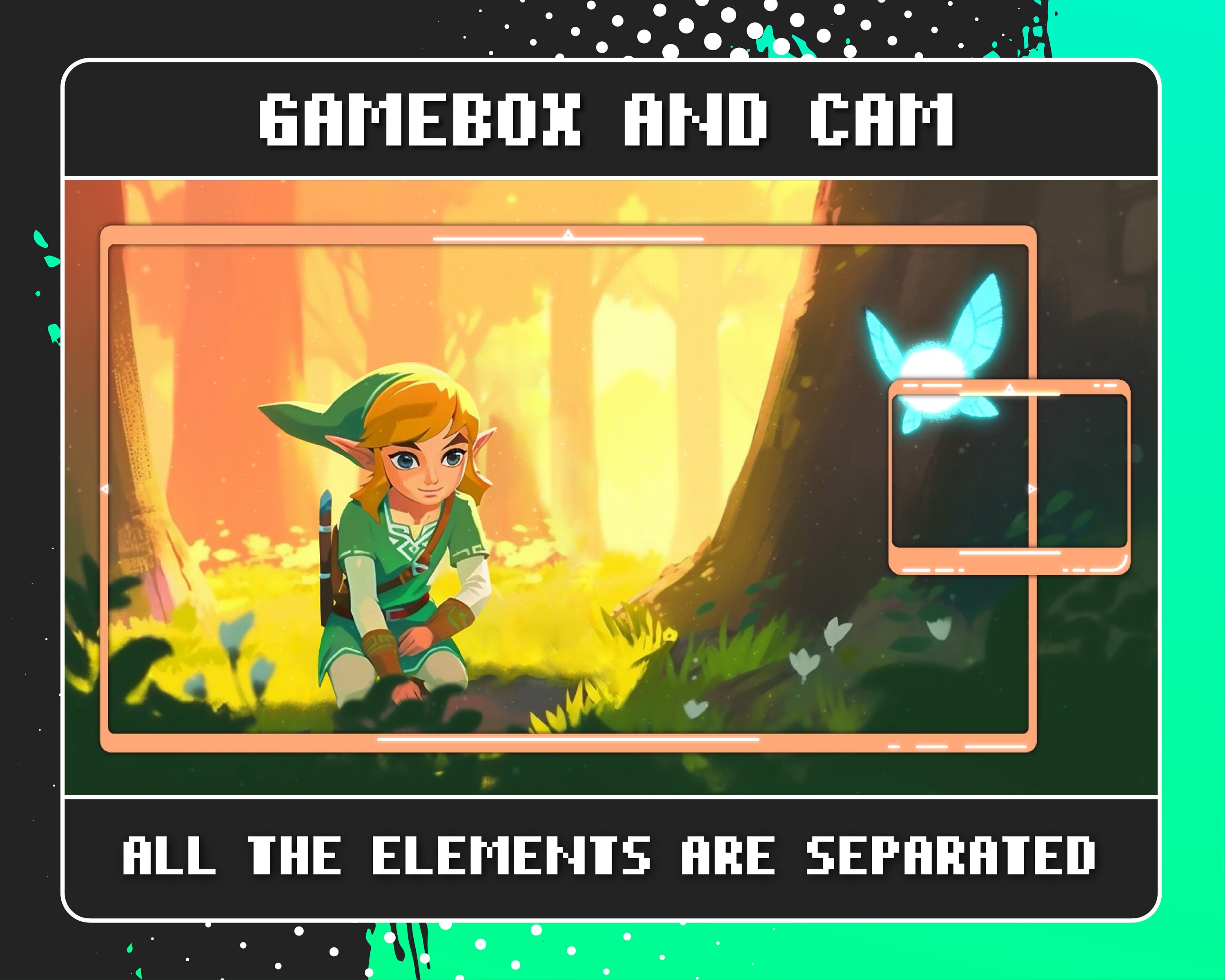 Zelda Tears of the Kingdom Overlay | Cute Overlay | BOTW Overlay - Etsy