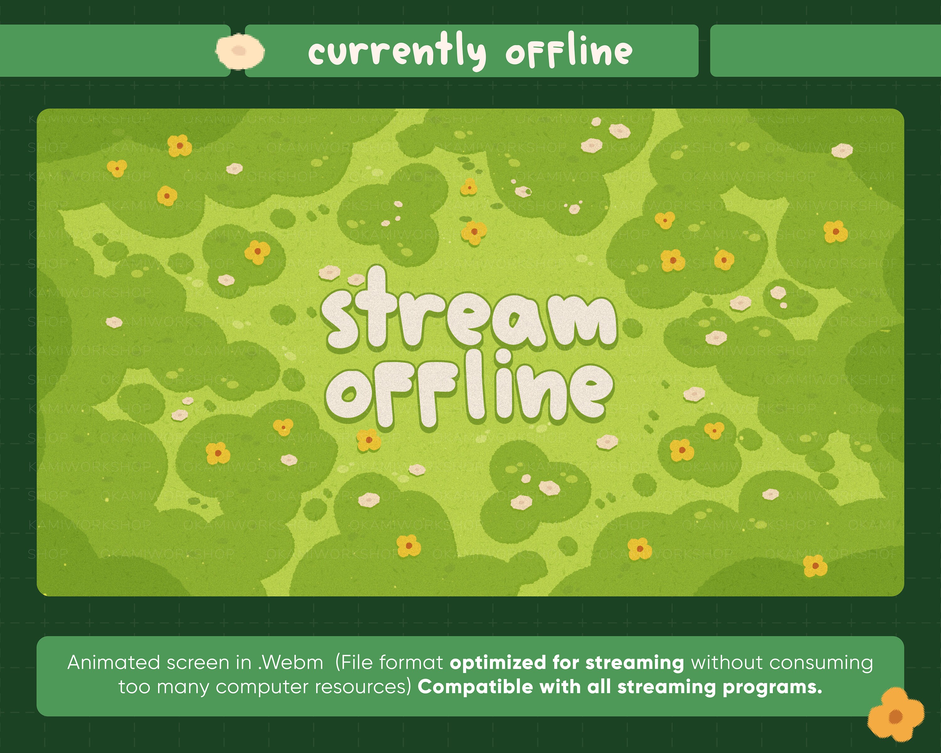 Animated Cozy Garden Stream Package Cozy Overlay Stream Package, Lofi ...
