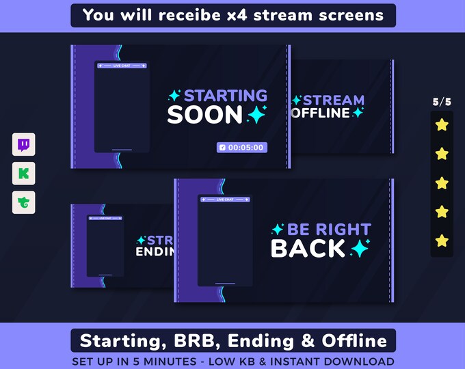 Animated Scenes for Twitch / Kawaii Gamer Room / Aesthetic Screens ...