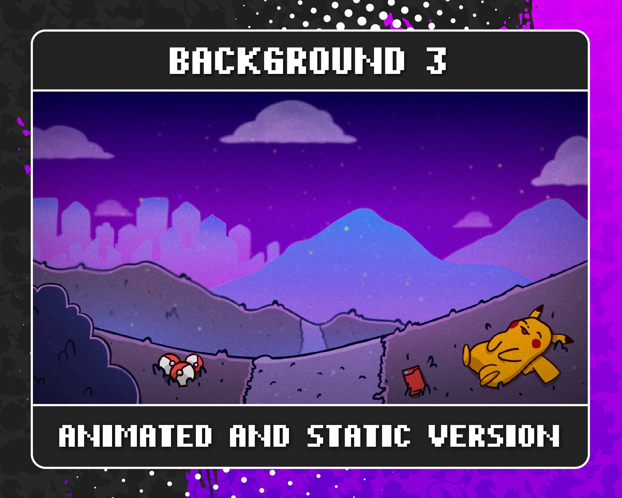 Twitch Animated Screens / Cute Pokemon / Twitch Screens / Animated ...