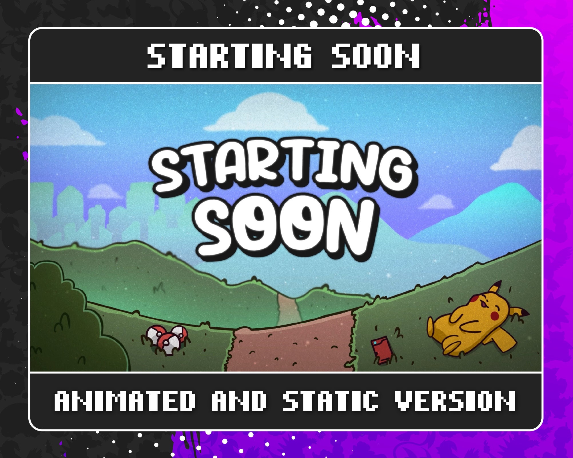 Pokemon Animated Screens / Cute Pokemon / Twitch Screens / Animated ...