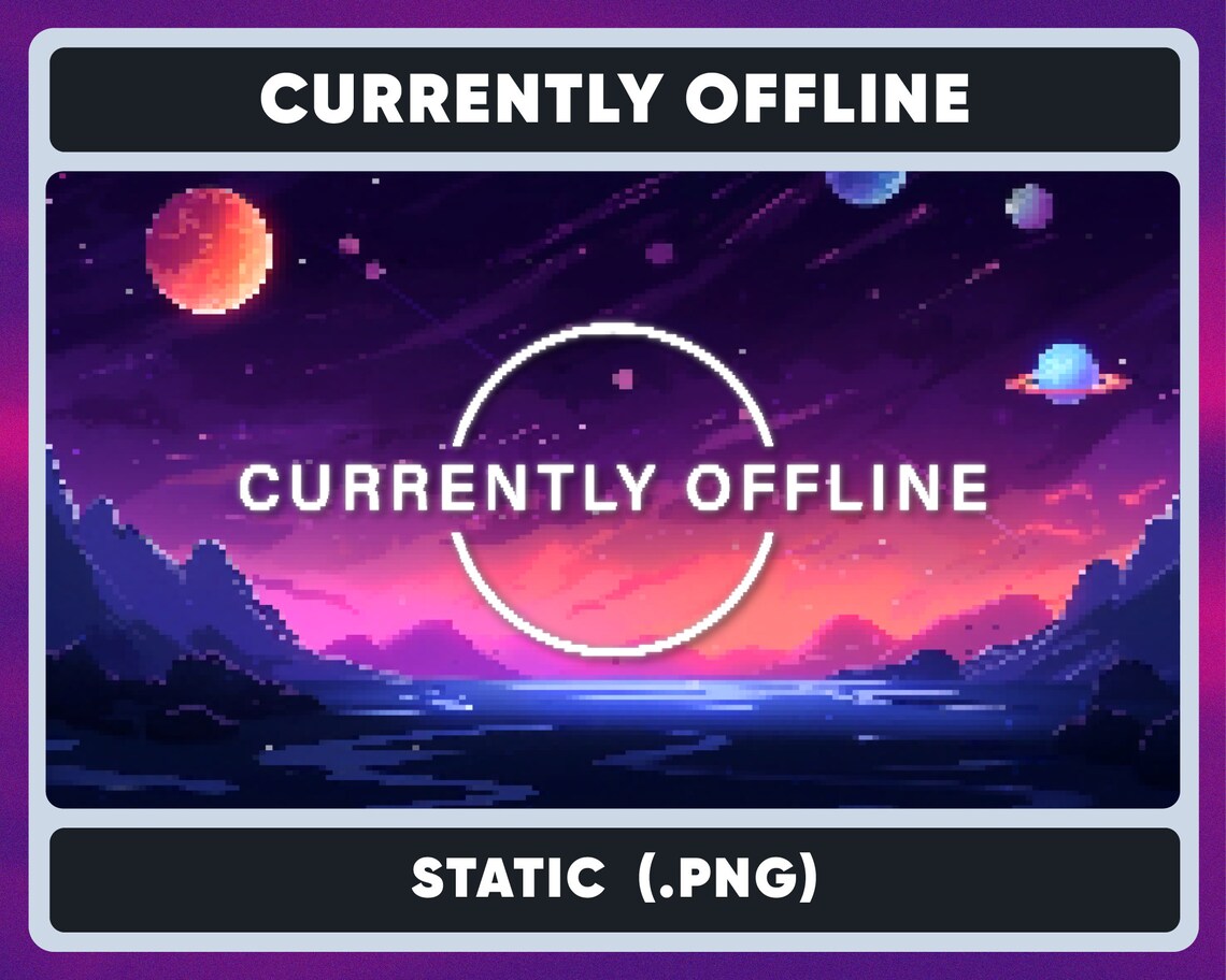 STARFIELD PIXEL ART Space Stream Screens, Animated Starting Soon, Be ...