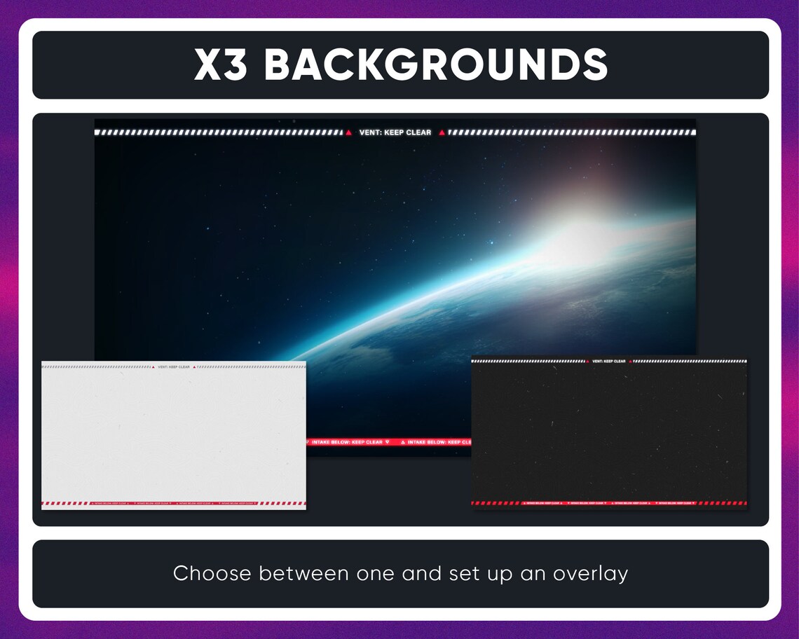 STARFIELD Overlay for Streaming, Future Minimalistic Twitch Overlay - Etsy