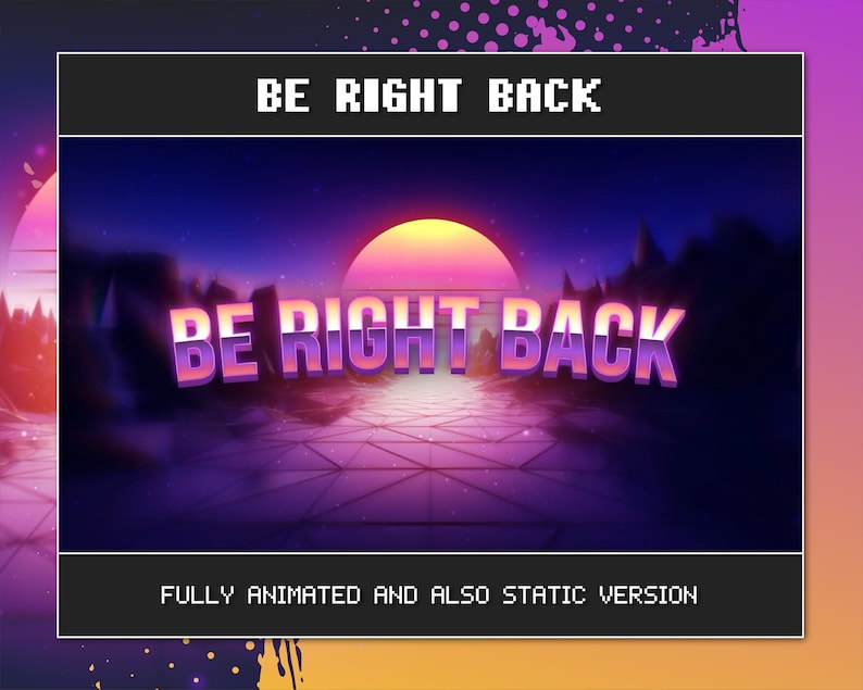 Animated Twitch Vaporwave Screens - Twitch Screens - Streaming Scenes ...