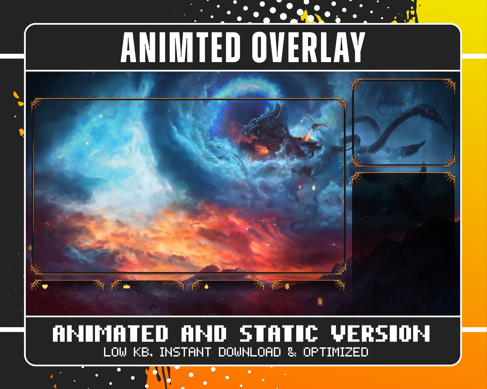 Baldur's Gate 3 Stream Overlay Pachage Overaly & 4 Stream Screens - Etsy