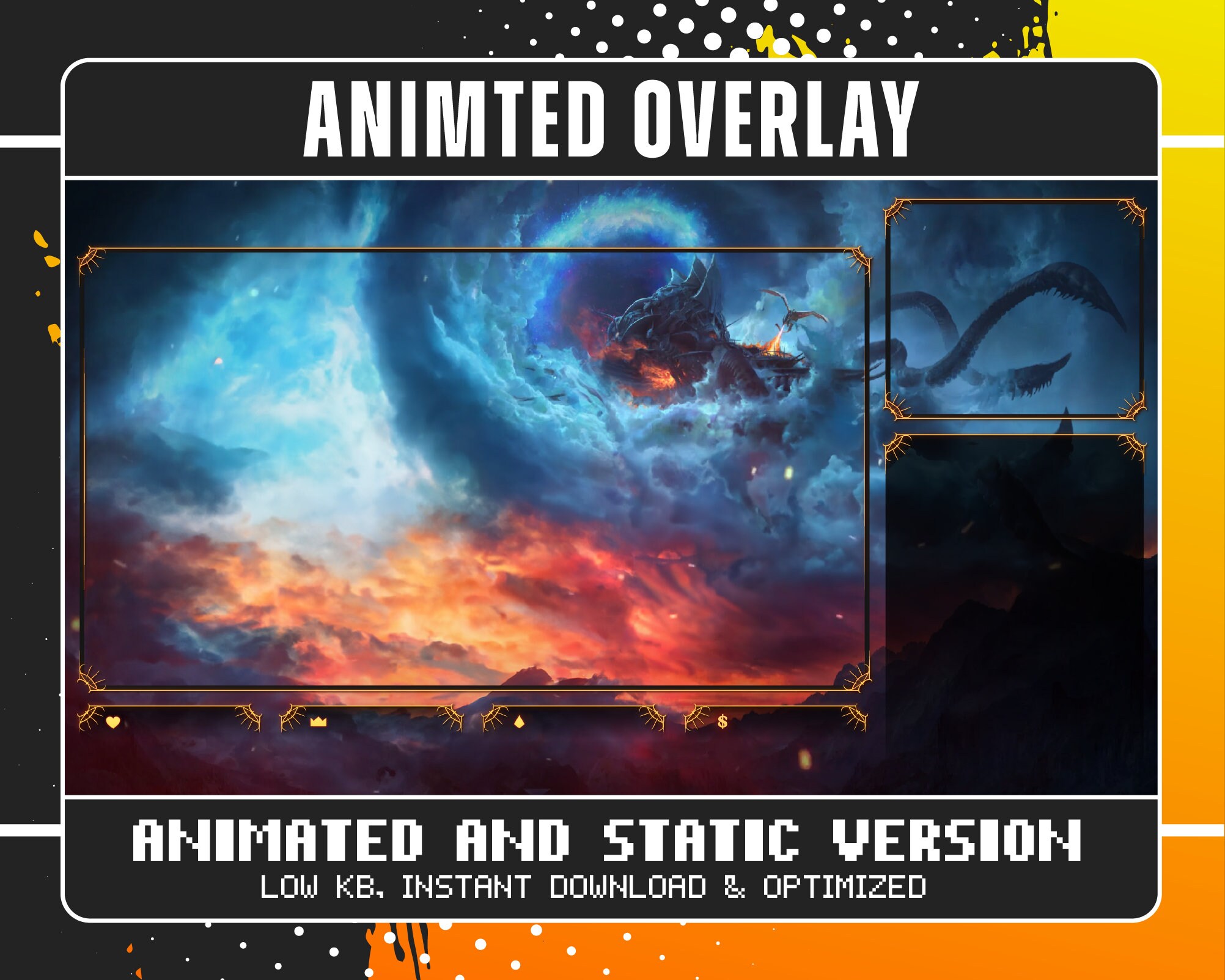 Baldur's Gate 3 Stream Overlay Pachage Overaly & 4 Stream Screens - Etsy