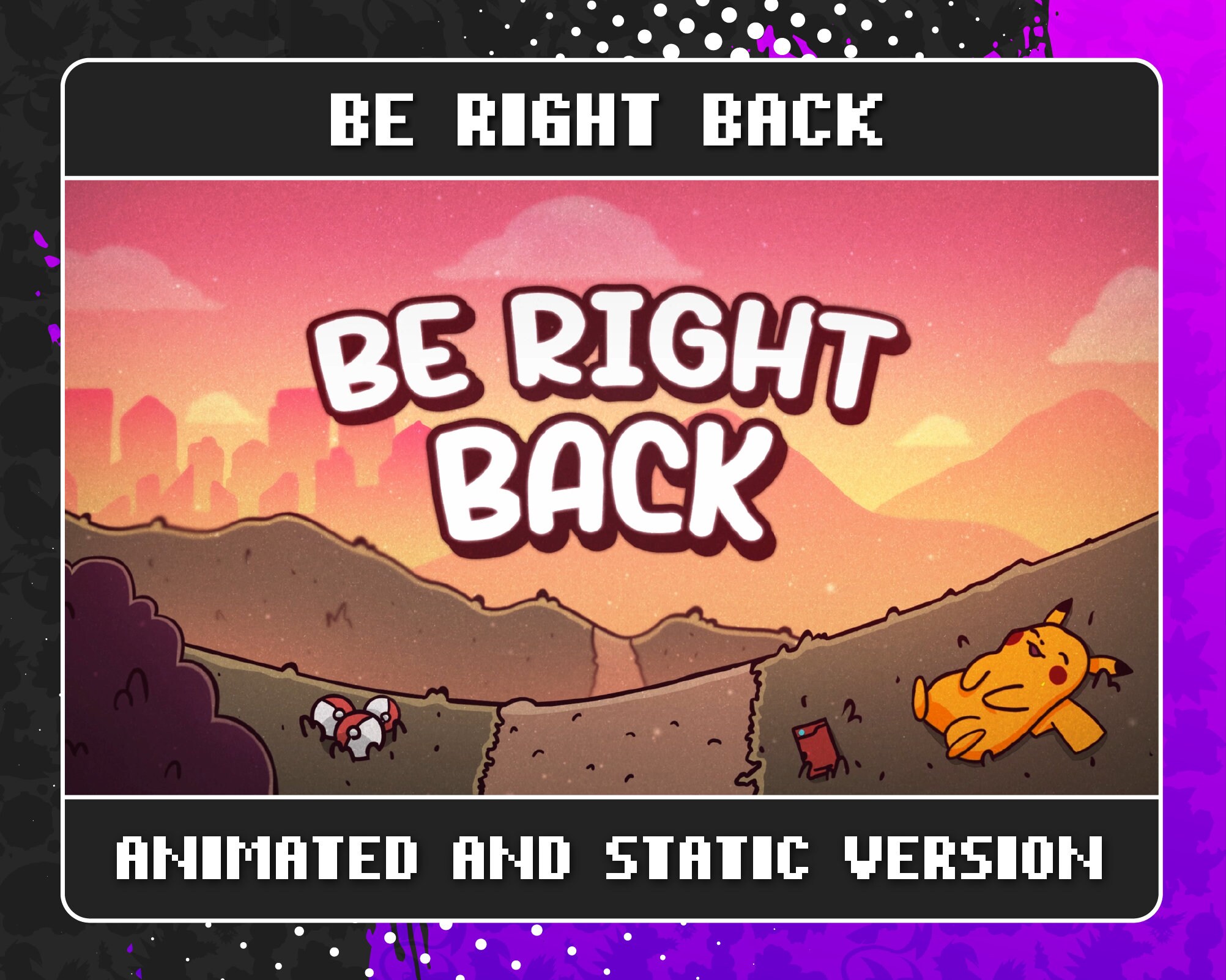 Pokemon Animated Screens / Cute Pokemon / Twitch Screens / Animated ...