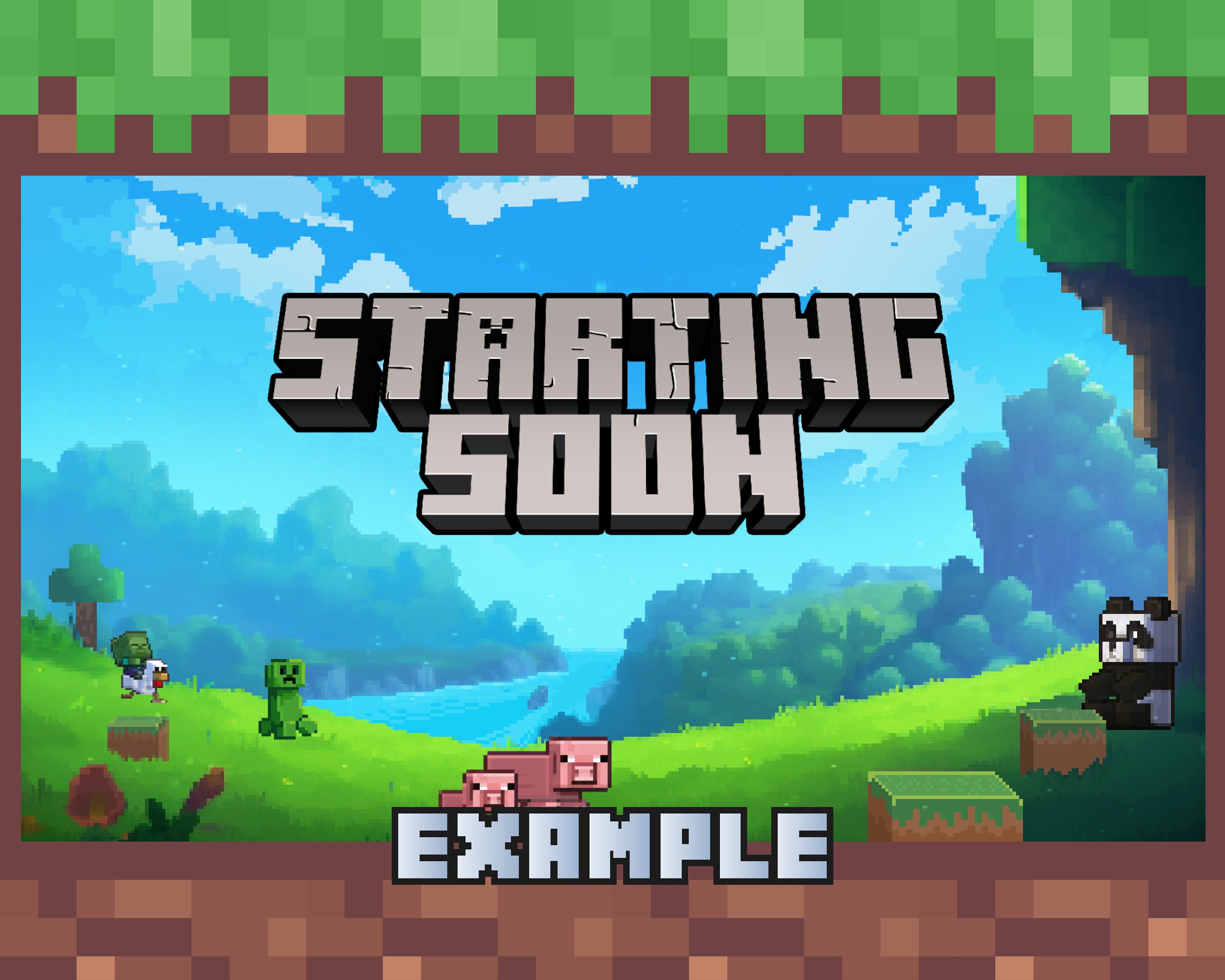 Minecraft Text Effect, PSD Editable, Png, Photoshop Text Template - Etsy