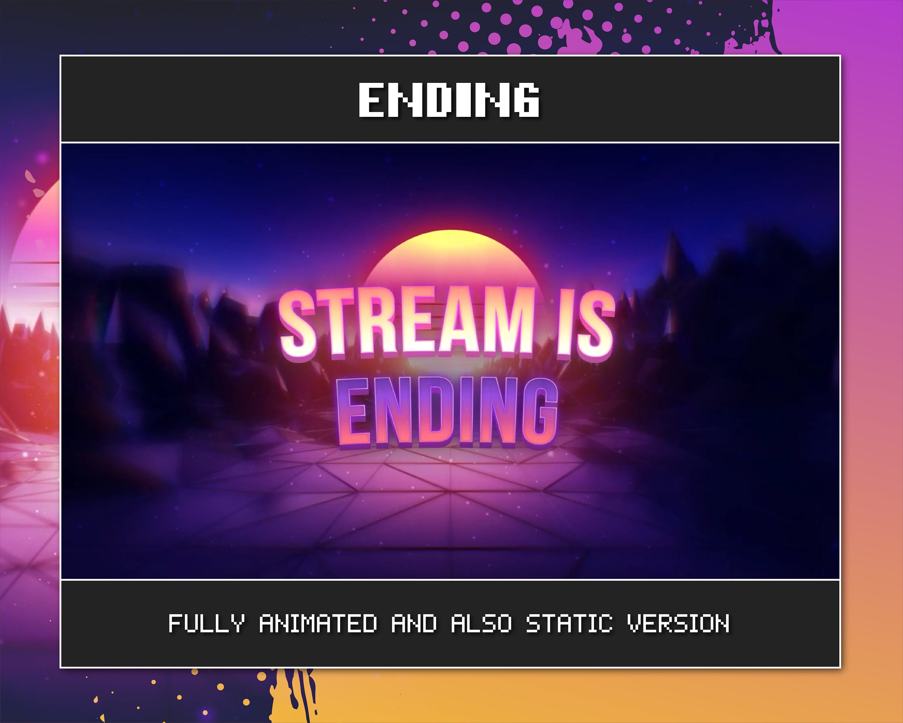 Animated Twitch Vaporwave Screens Twitch Screens Streaming Scenes - Etsy