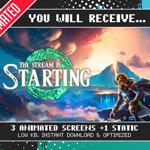 Tears of the Kingdom Stream Overlay Pack / Legend of Zelda / 4 - Etsy