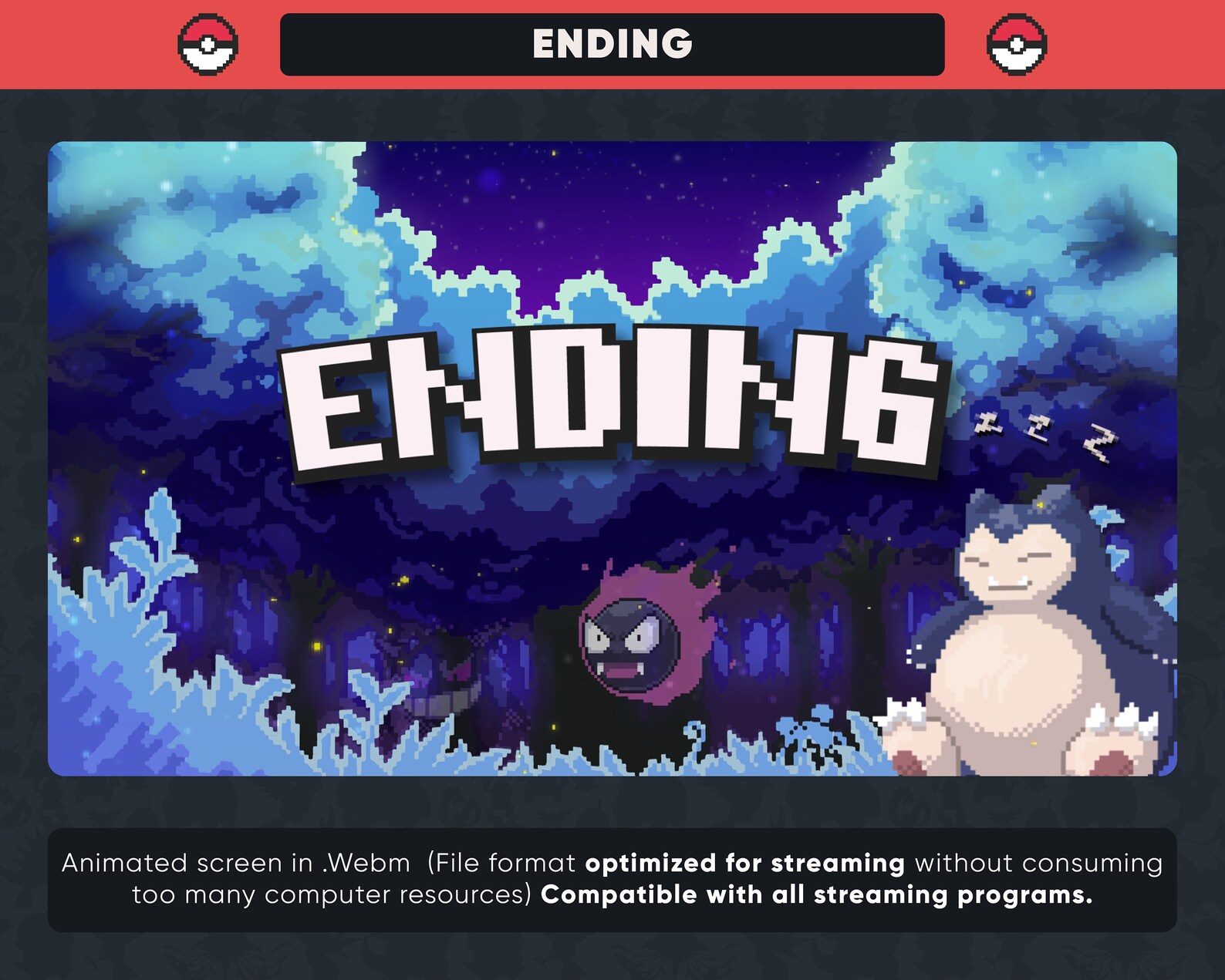 Pokemon Stream Pack / Pokémon Lindo / Superposición De Twitch / Paneles ...