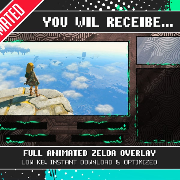 Zelda Twitch Overlay - Etsy