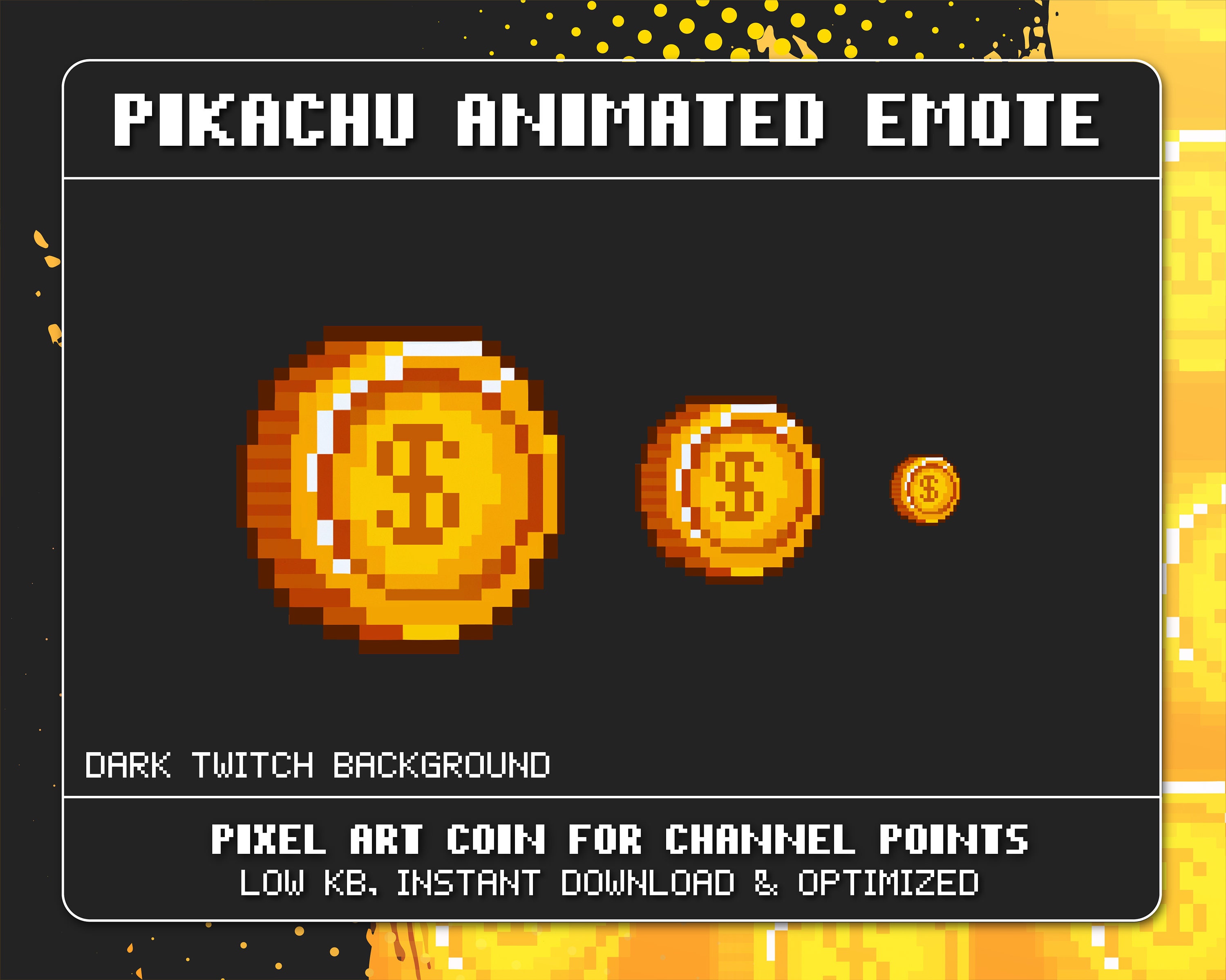 Twitch Channel Point - Pixel Art Coin - Emote - Etsy