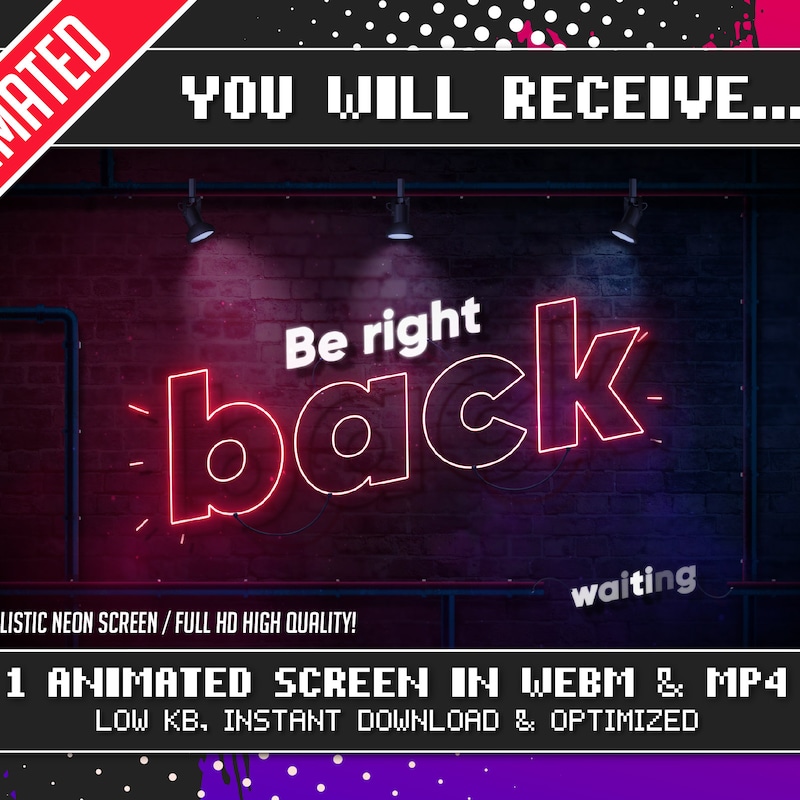 Be Right Back Sign - Etsy