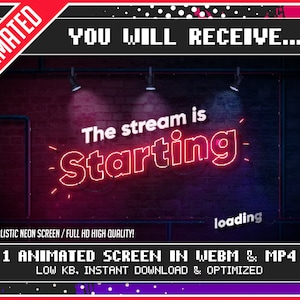 Twitch Animated Starting Soon for Live Streaming - Twitch Starting Soon ...