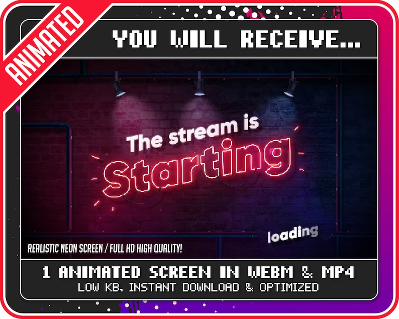 Twitch Animated Starting Soon for Live Streaming - Twitch Starting Soon ...