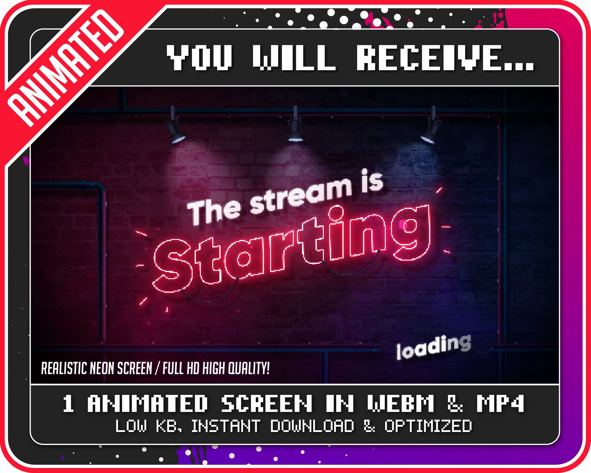 Twitch Animated Starting Soon for Live Streaming Twitch Starting Soon ...