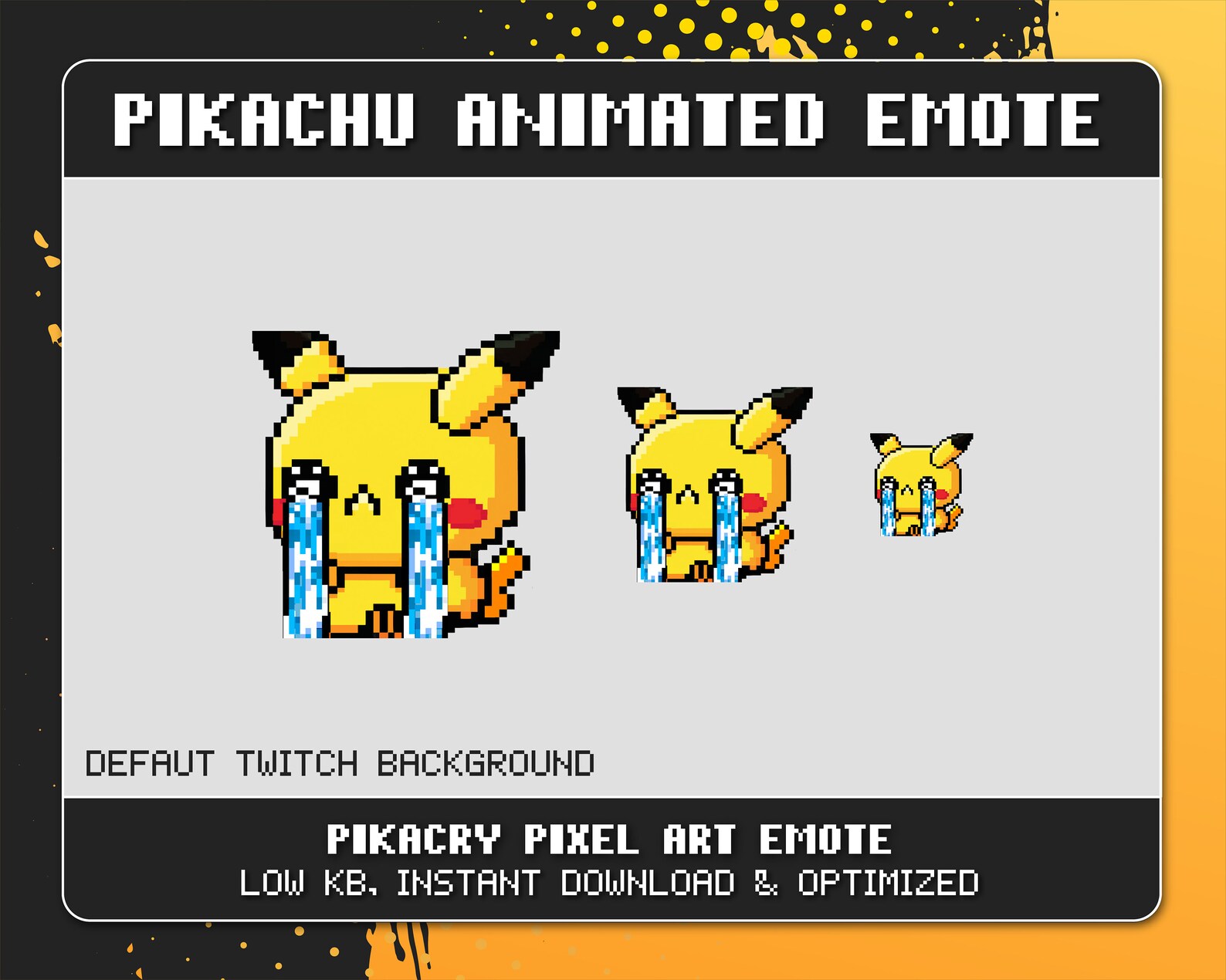 Animated Cute Pokemon Emote for Twitch and Discord Cry Emote - Etsy