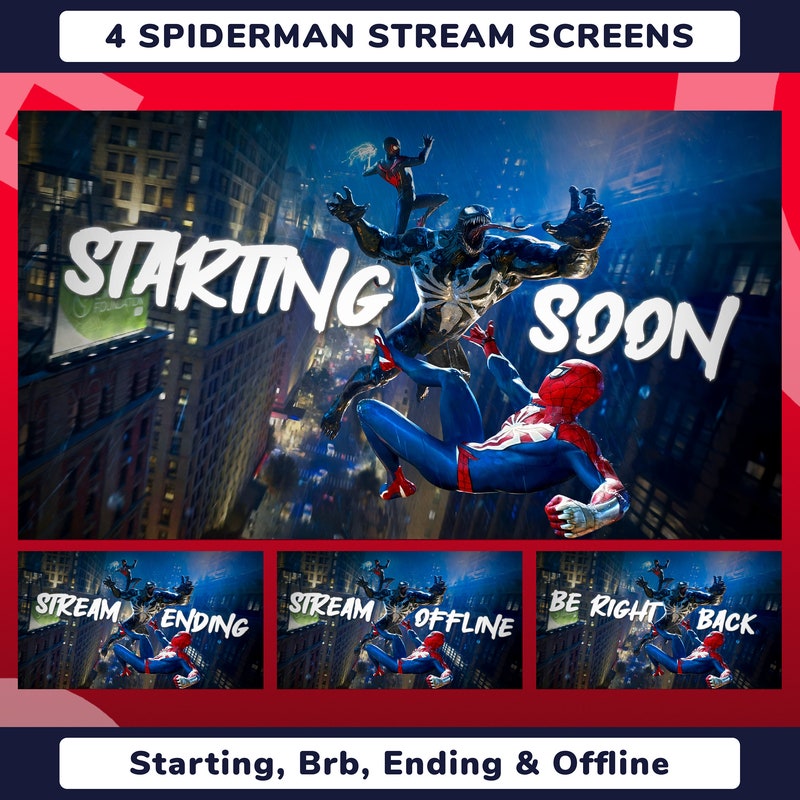 Spiderman Stream Overlay - Etsy
