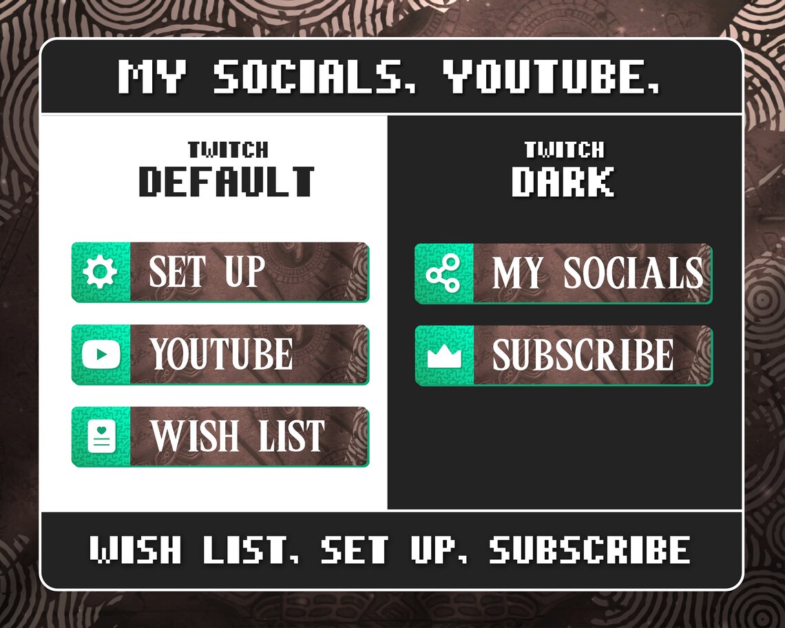 Zelda Tears of the Kingdom Twitch Panels | Zelda Overlay - Etsy