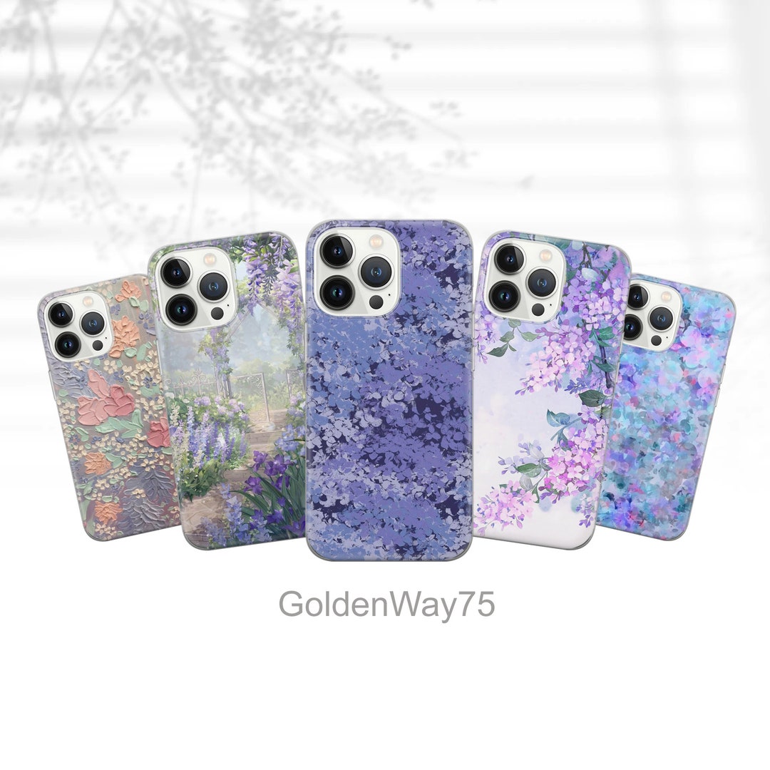Lilac Phone Case Purple Colors Cover for iPhone 15 Pro Max 14 13 12 11 ...