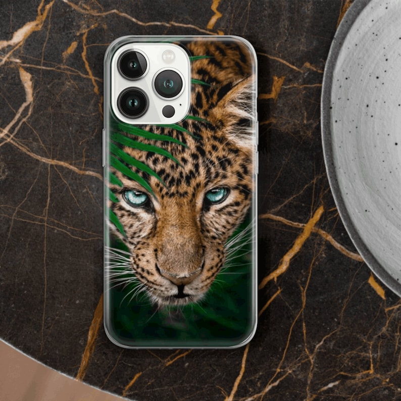 Leopard Jungle Phone Case Wild Animal Cover for iPhone 17 Air 16 15 Pro ...