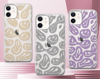 Transparent Smiley Phone Case - Etsy