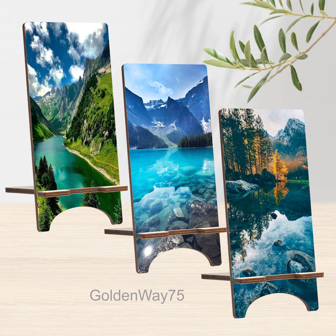 Sustainable Peak Wood Phone Stand Plants iPhone Holder for iPhone 15 ...