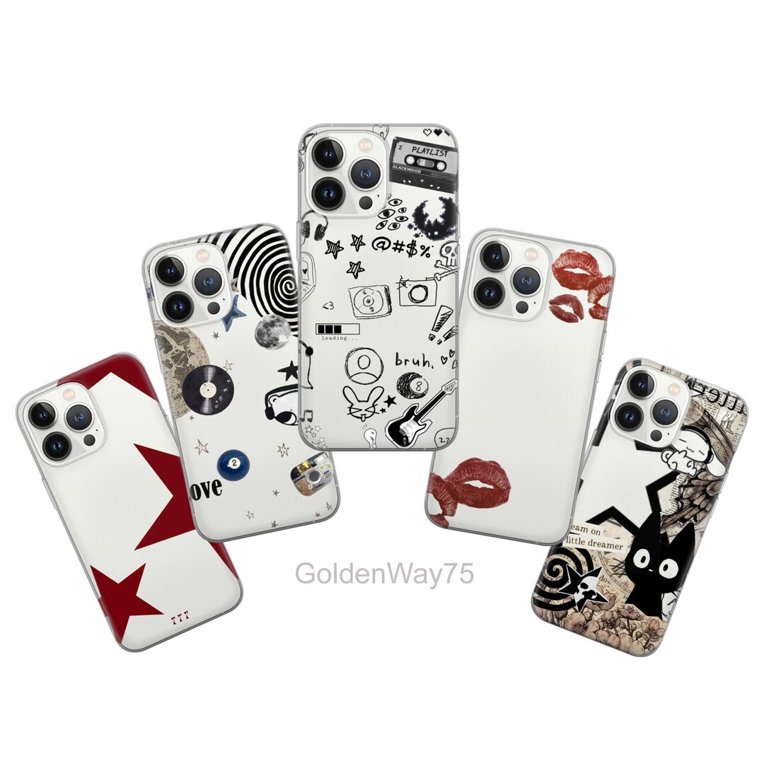 Y2k Stars Phone Case Memory Art Cover for iPhone 16 16e 15 Pro Max 14 ...