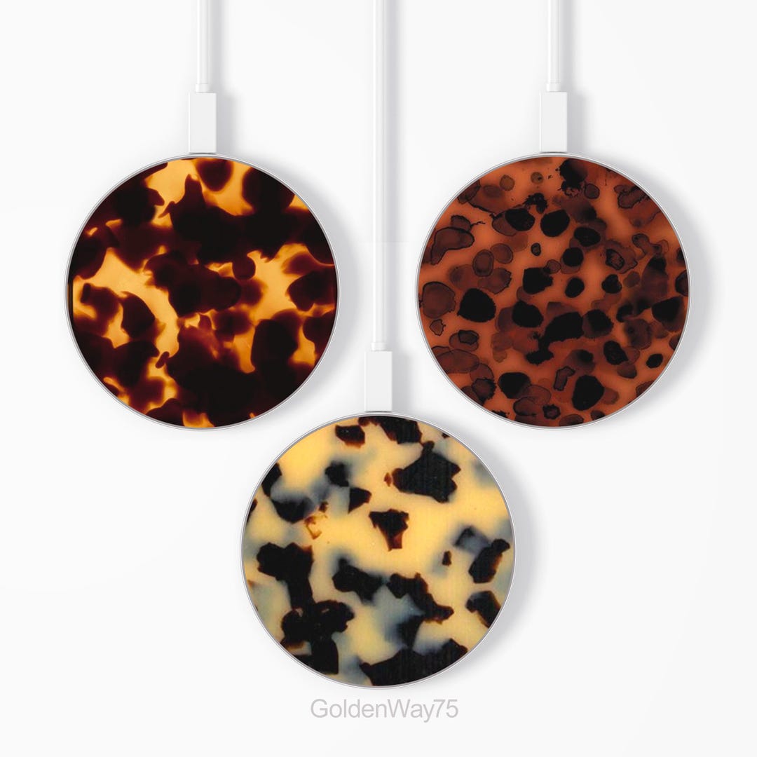 Custom Tortoiseshell Mobile Charger Fast Wireless Power for All Qi ...