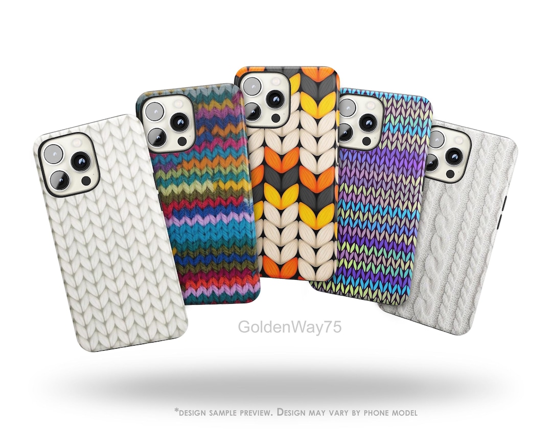 Knitting Phone Case Weave Cover for iPhone 16e 16 15 Pro Max 14 Plus 13 ...
