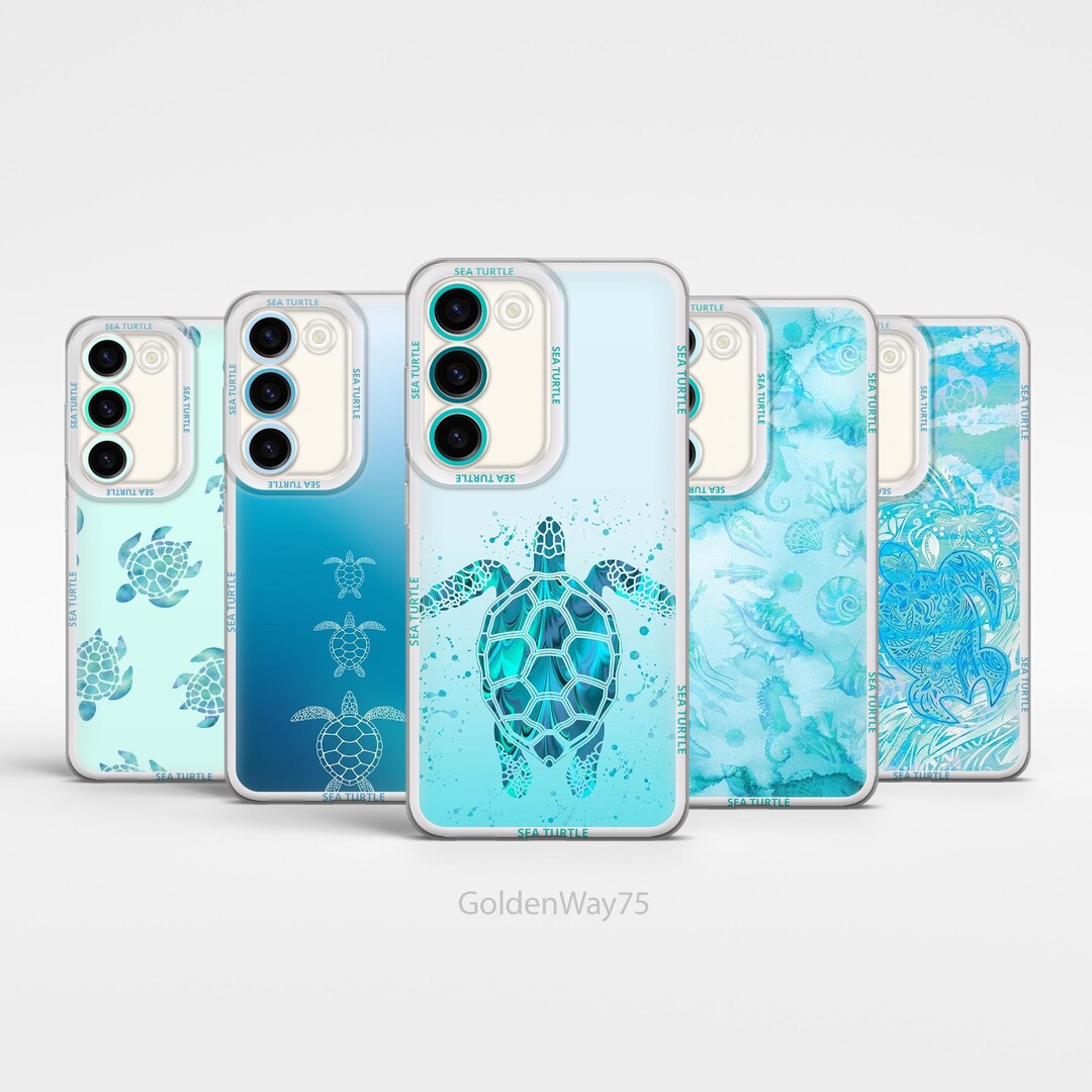 Custom Tortoise Phone Case Sea Turtle Cover for Samsung S24 Fe S25 Plus ...