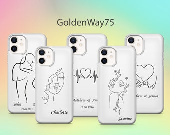 Custom Phone Case Line Art - Etsy