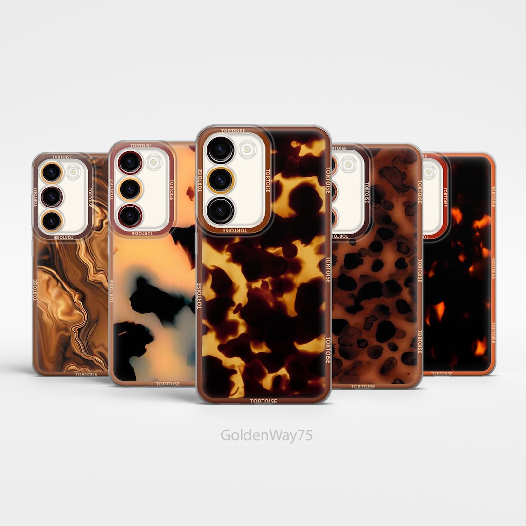 Tortoise Shell Phone Case Tortoiseshell Cover for Samsung S24 Fe S25 ...