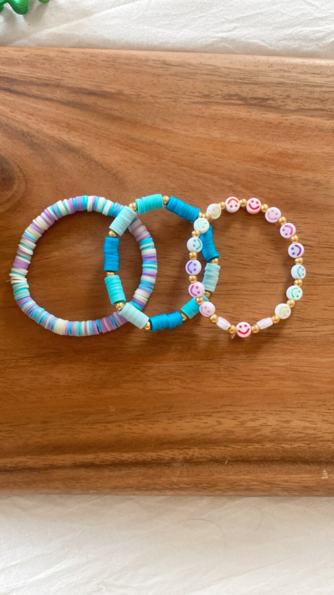 Preppy Bracelet Stack Periwinkle Reef Under the Sea Golden Smiles Clay ...