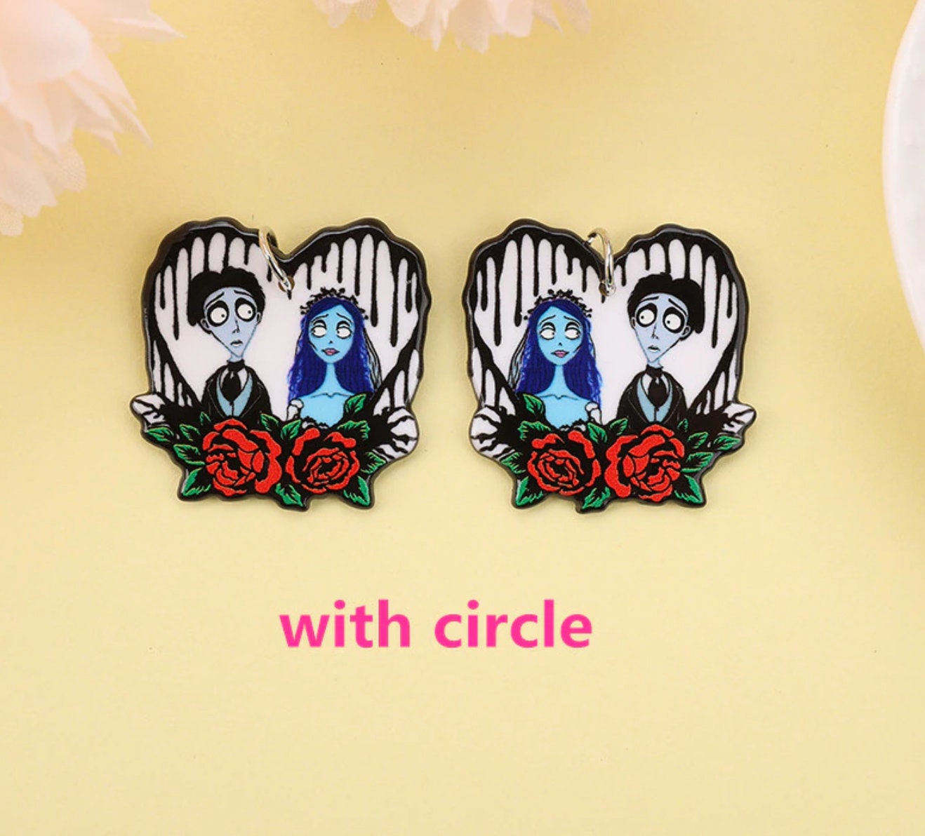 Horror Movie Couples Acrylic Charm | Gothic Jewelry DIY - Etsy