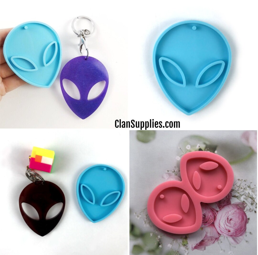 Shiny Alien Silicone Mold | Alien Face Silicone for Resin | Alien ...
